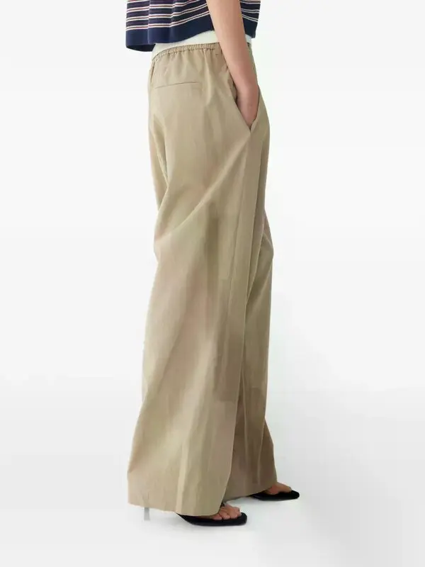 STUDIO TOMBOY Elasticated-waist Wide-leg Trousers