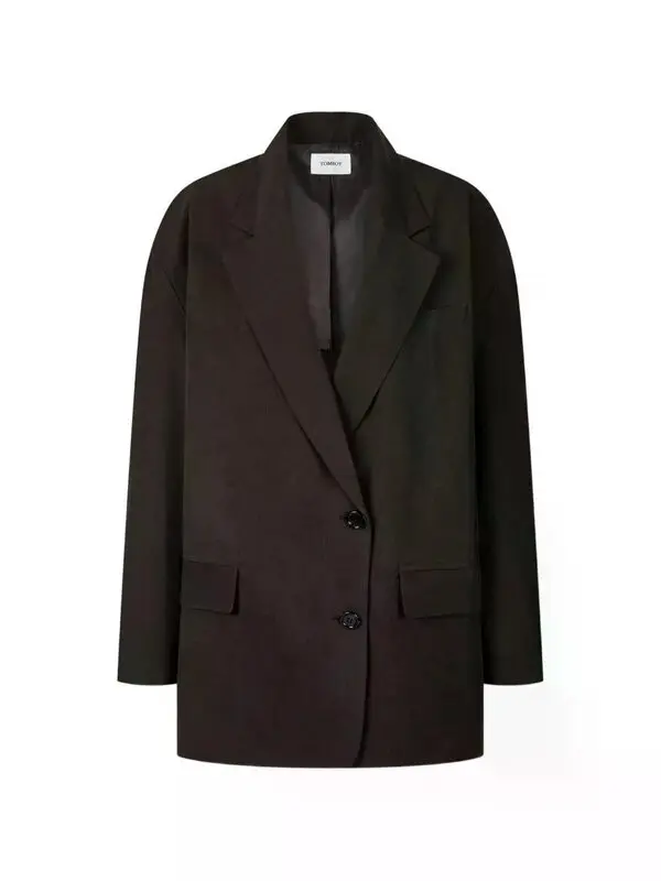 STUDIO TOMBOY Single-breasted Oversized Blazer - Brown