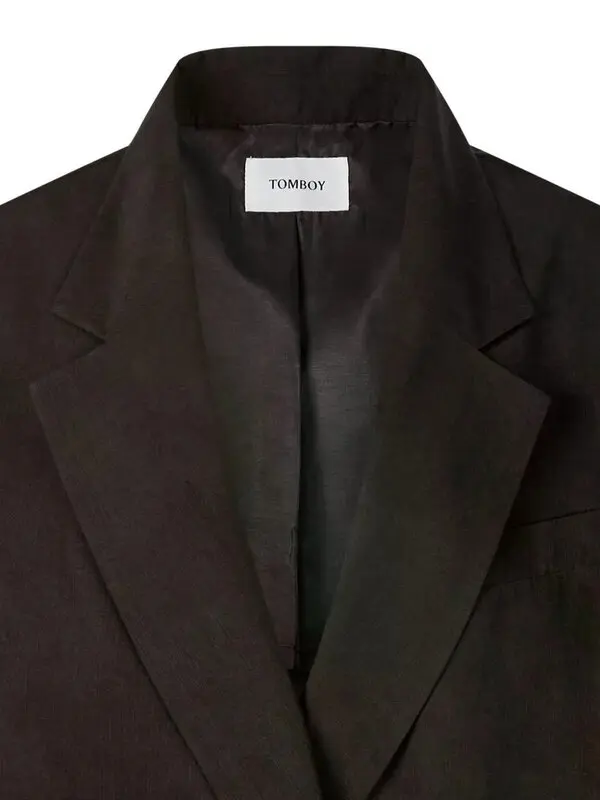 STUDIO TOMBOY Single-breasted Oversized Blazer - Brown
