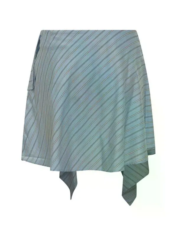 IRO PARIS Utalia Striped Skirt - Blue