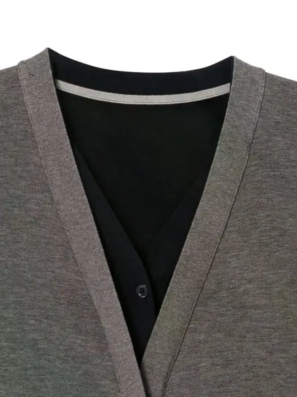 JNBY V-neck Layered Cardigan