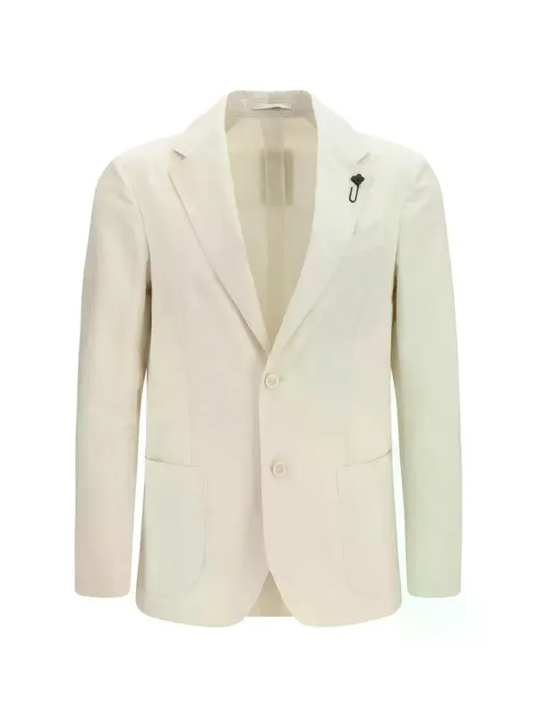 LARDINI Button Rieti Jacket - Neutrals