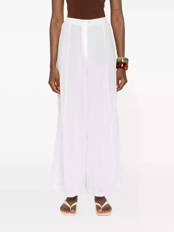 FORTE_FORTE Button-fastening Trousers - White