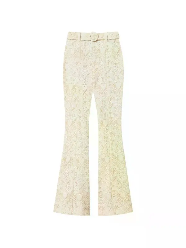 TWINSET Lace Flared Trousers
