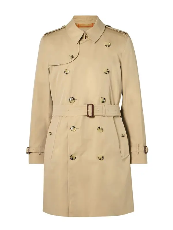 Burberry Double-breasted Trench Coat - Beige