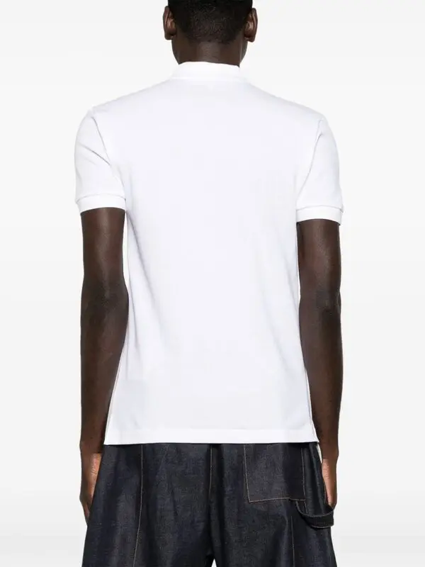Play Comme Des Garcon Cotton Polo Shirt - White