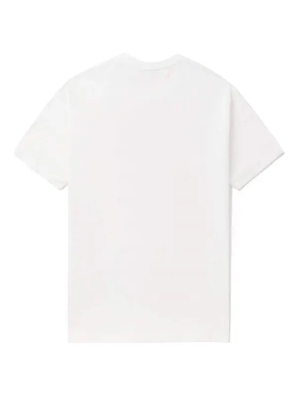 Play Comme Des Garcon Cotton T-shirt With Appliqué Logo - White