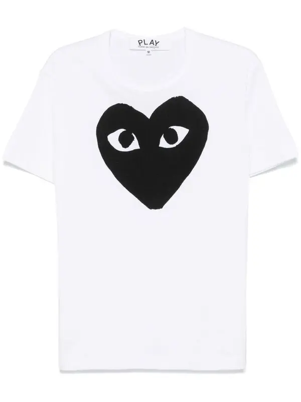 Play Comme Des Garcon Cotton T-shirt - White