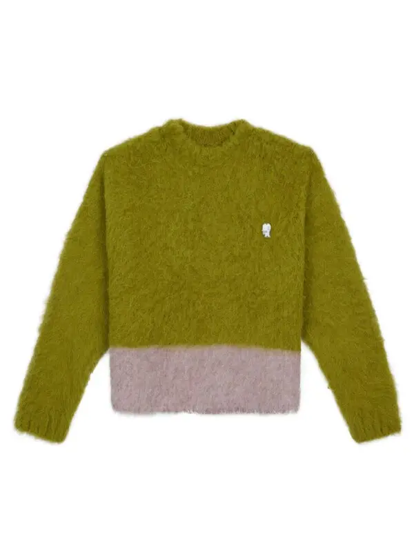 BRAIN DEAD Super Hairy Boxy Sweater - Green