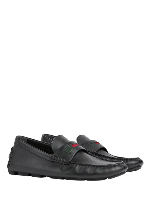 Gucci Leather Loafers - Black