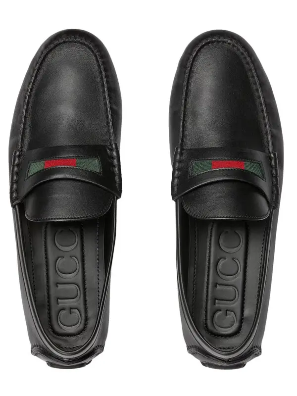 Gucci Leather Loafers - Black