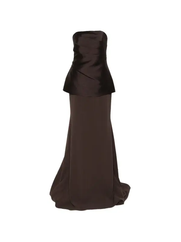 Solace London Alia Maxi Dress - Brown