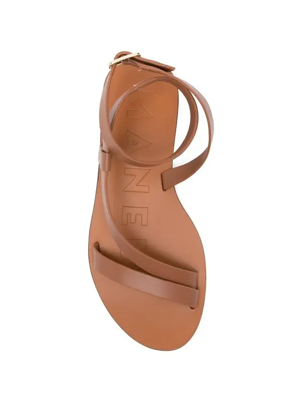 Manebí Leather Gladiator Sandals - Brown