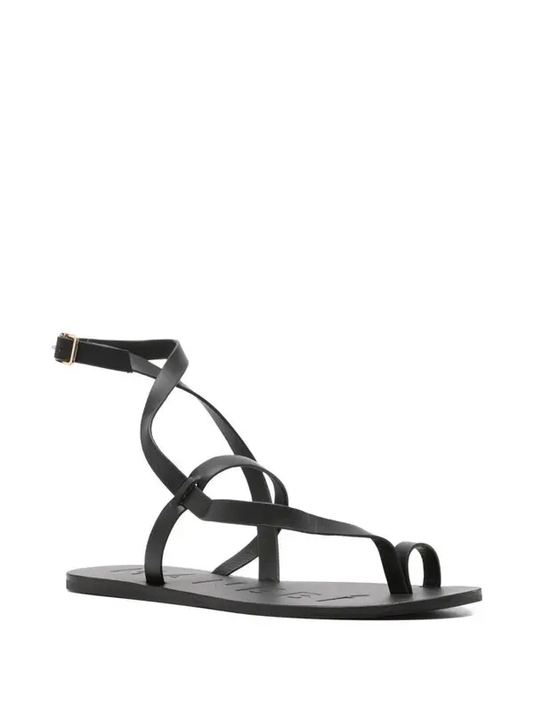 Manebí Leather Sandals - Black