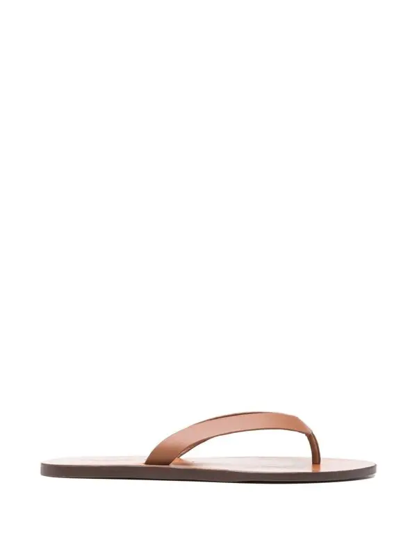 Manebí Leather Thong Sandals - Brown