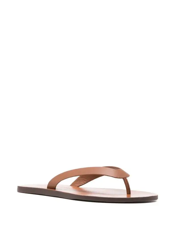 Manebí Leather Thong Sandals - Brown
