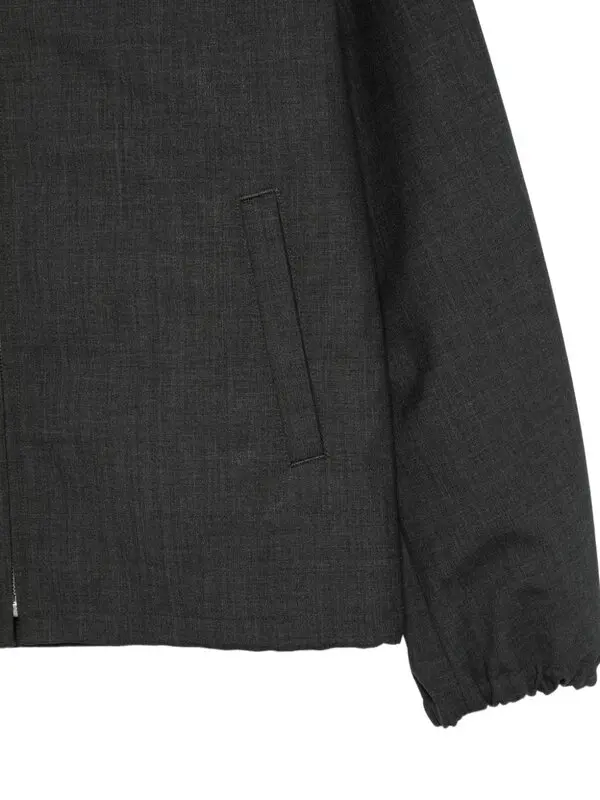 Auralee Zipped Nylon Jacket - Grey