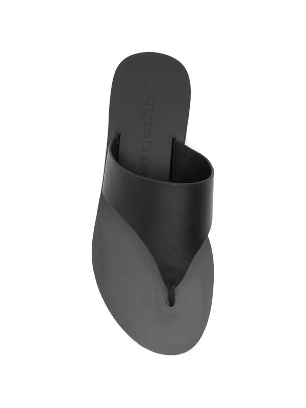 Manebí Leather Thong Sandals - Black