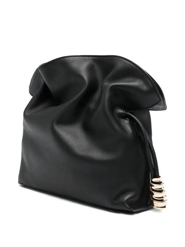 Loewe Flamenco Mini Leather Clutch - Black