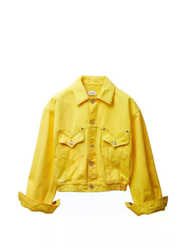 Versace Oversized Denim Jacket With Medusa Hardware