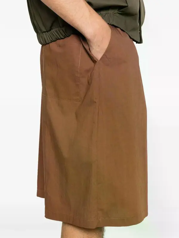 Imperial Elasticated-waistband Shorts - Brown