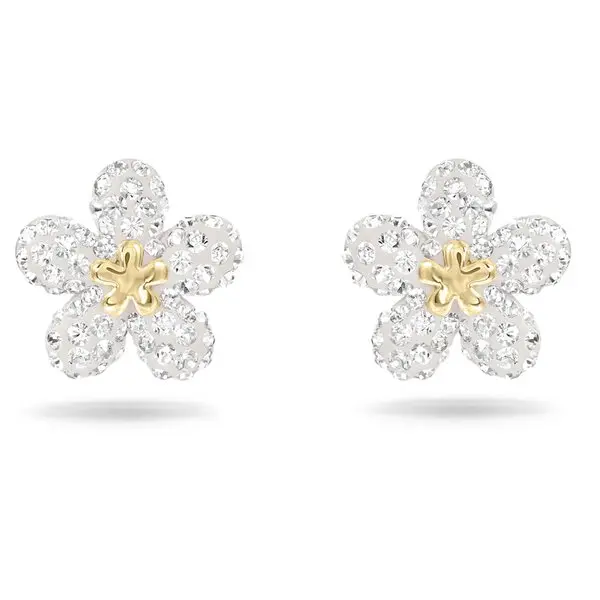 SWAROVSKI Tough Flower Stud Earrings - White