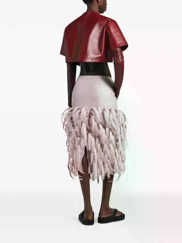 Balenciaga Short-sleeve Leather T-shirt