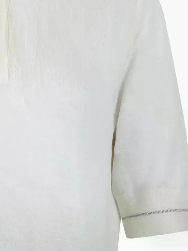 GRAN SASSO Striped Trim Polo Shirt