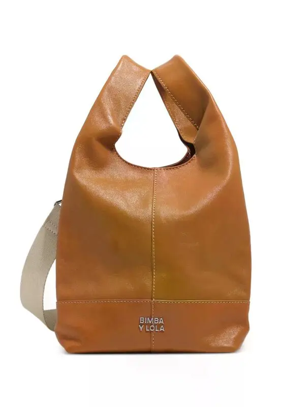 Bimba Y Lola Medium Stitched Tote Bag - Brown