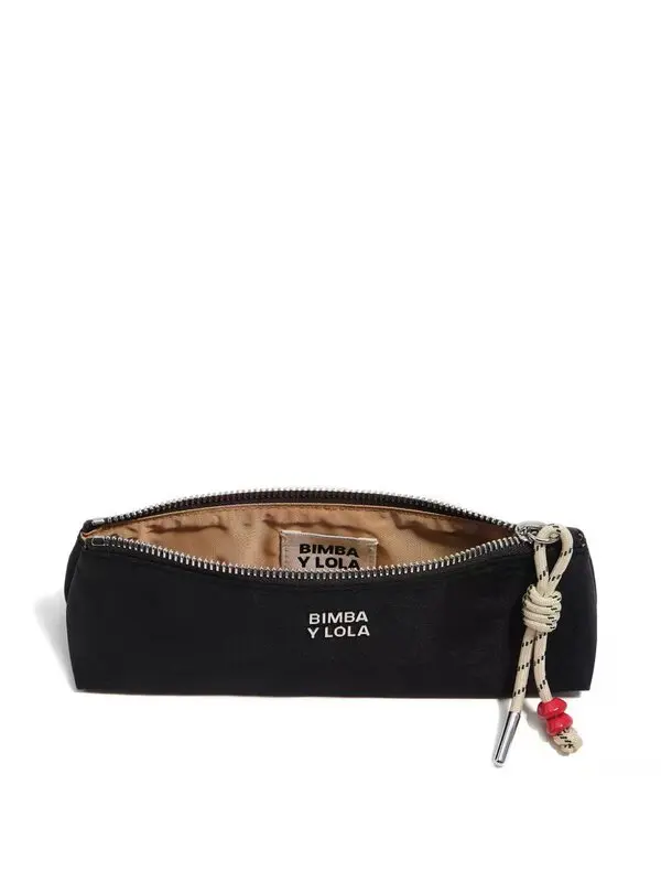 Bimba Y Lola Cord-detail Makeup Bag - Grey
