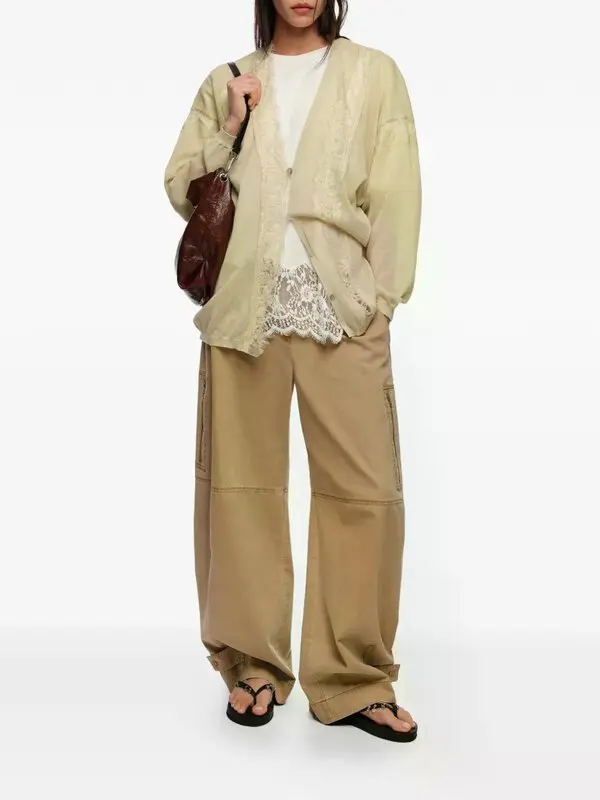 Bimba Y Lola Lace-trim Cardigan