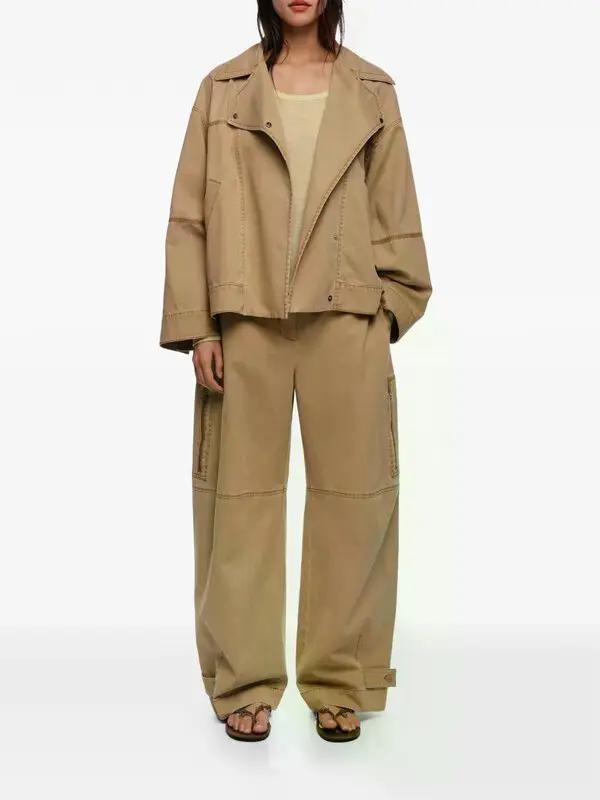 Bimba Y Lola Zip-pocket Wide Leg Trousers