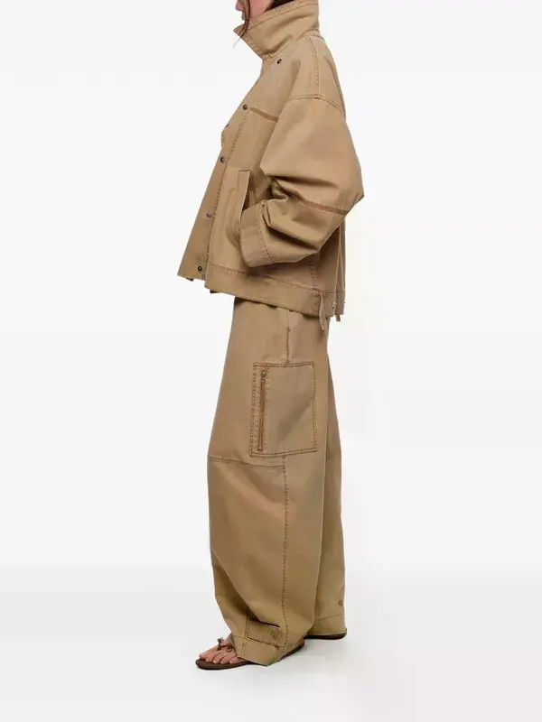 Bimba Y Lola Zip-pocket Wide Leg Trousers