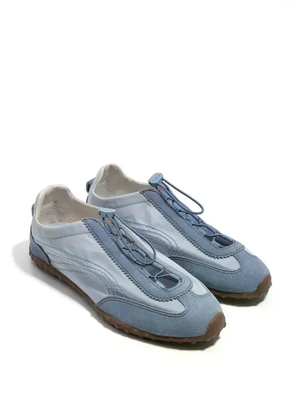 Bimba Y Lola Light Suede Trimmed Drawstring Sneakers - Blue
