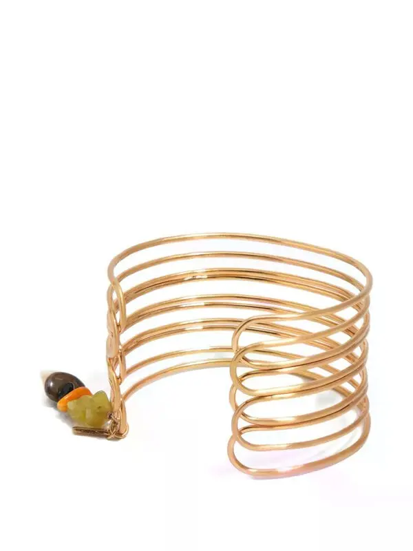 Bimba Y Lola Layered Beaded Cuff Bracelet