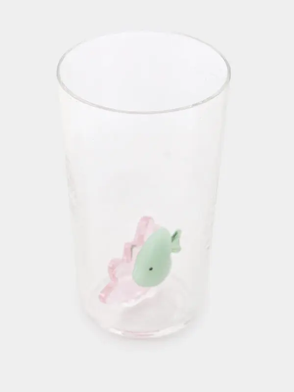 ICHENDORF MILANO Longdrink Glass With Fish And Seaweed - Pink