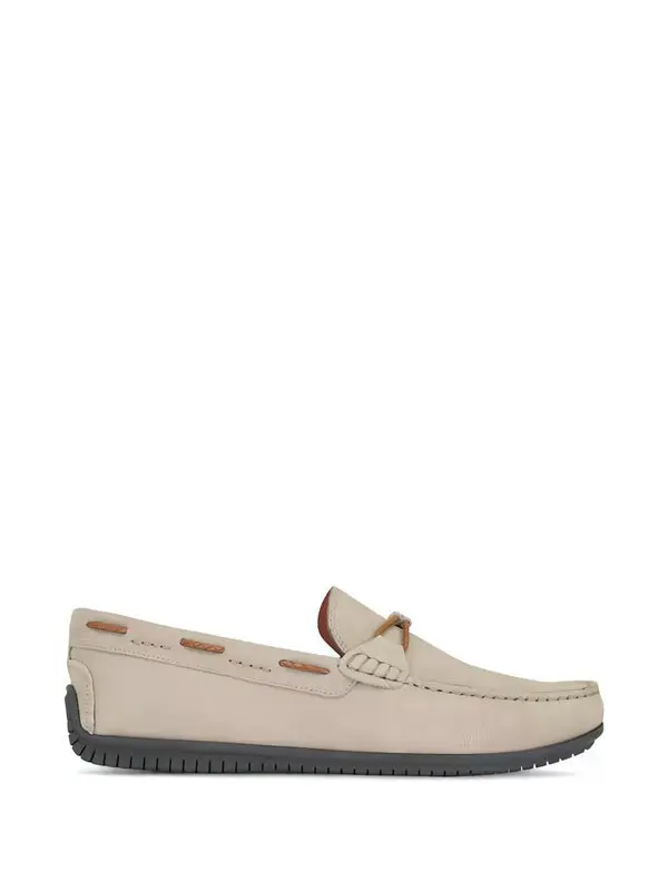 Martin Dingman Braided Suede Loafers