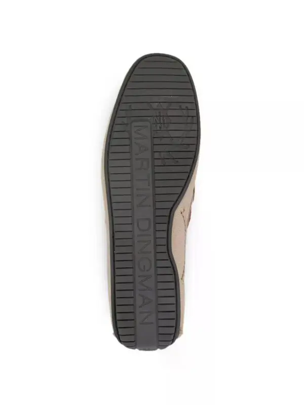 Martin Dingman Braided Suede Loafers