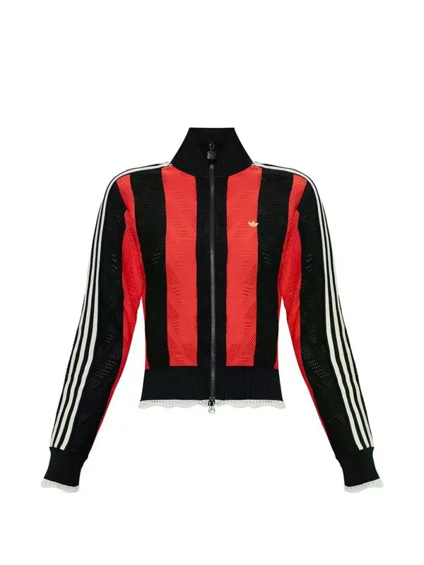 Adidas Striped Zip-up Cardigan
