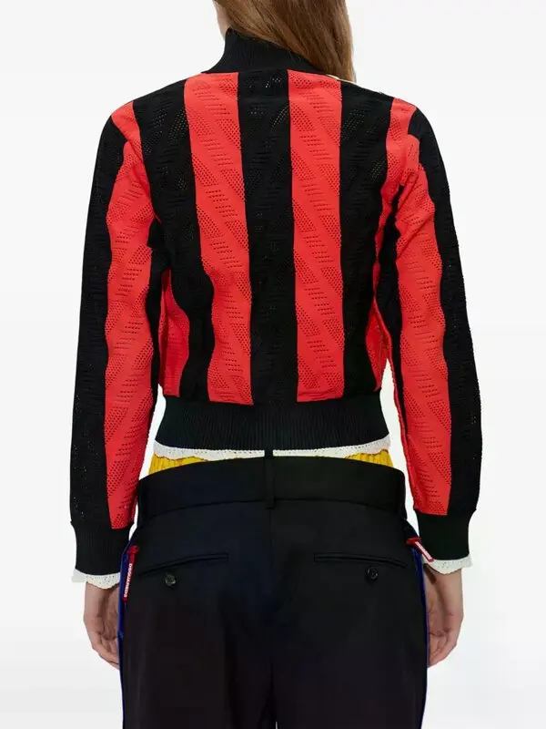 Adidas Striped Zip-up Cardigan