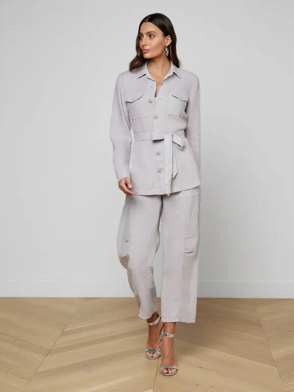 L'Agence Samaya Linen Utility Jacket