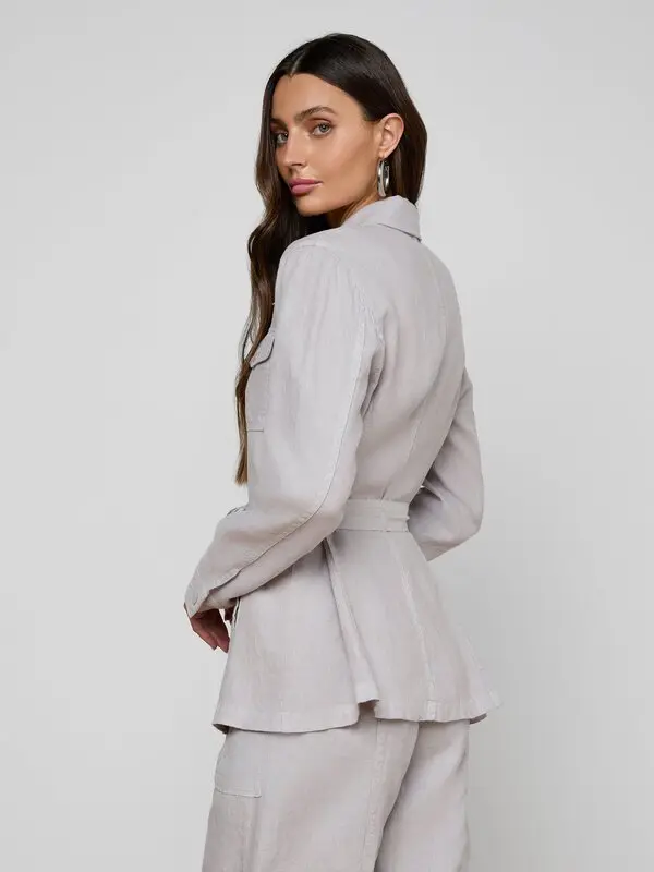 L'Agence Samaya Linen Utility Jacket