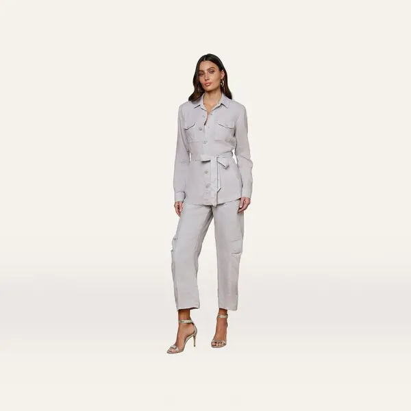 L'Agence Samaya Linen Utility Jacket