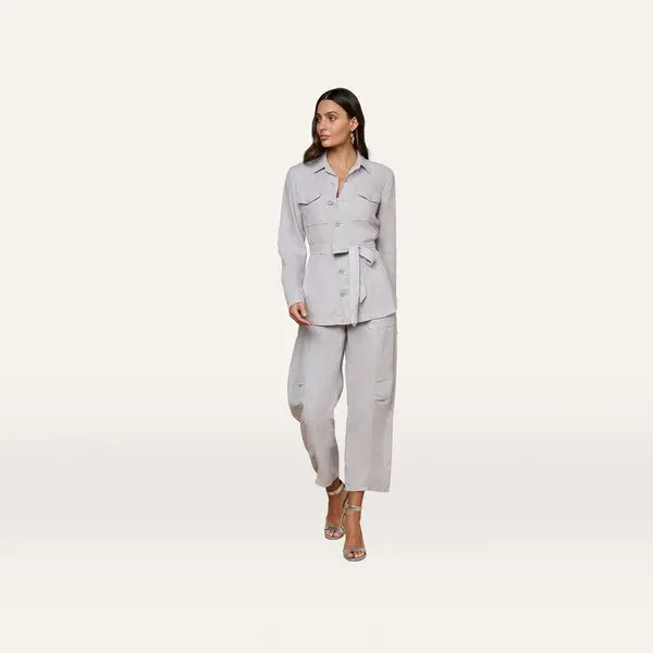 L'Agence Samaya Linen Utility Jacket