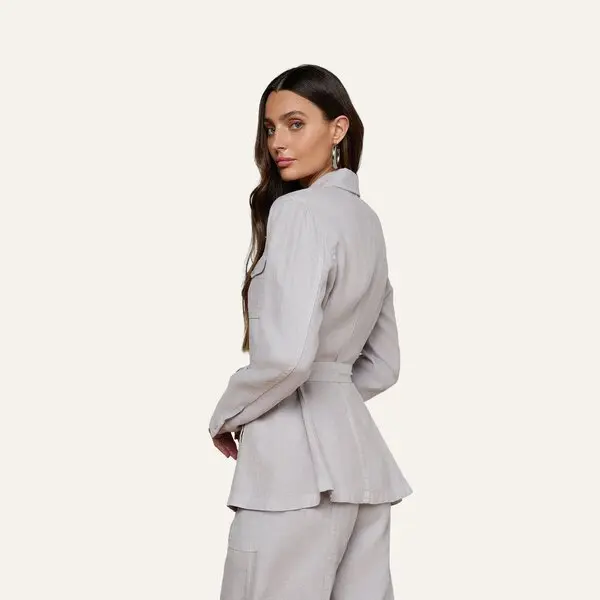 L'Agence Samaya Linen Utility Jacket