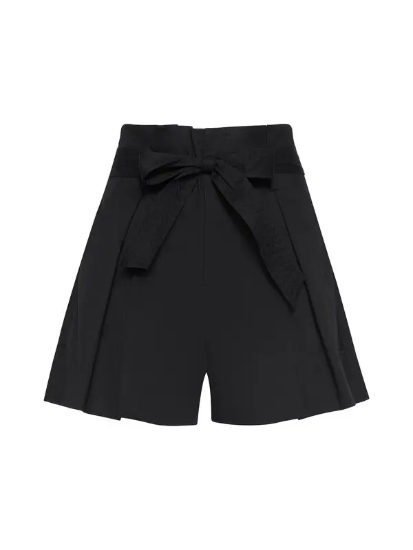 L'Agence Damira Poplin Short - Black