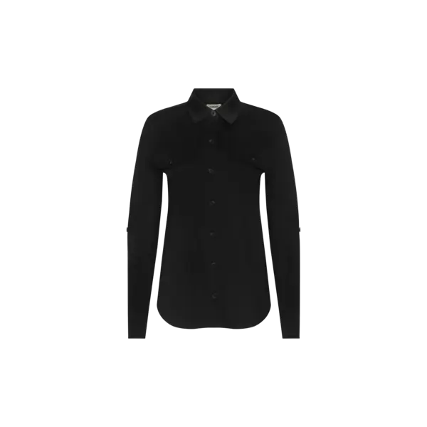 L'Agence Pearson Poplin Shirt - Black
