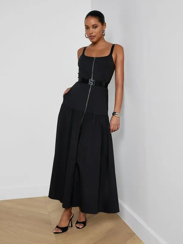 L'Agence Rima Maxi Dress - Black