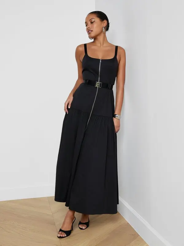 L'Agence Rima Maxi Dress - Black