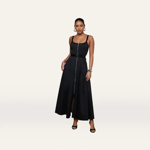 L'Agence Rima Maxi Dress - Black